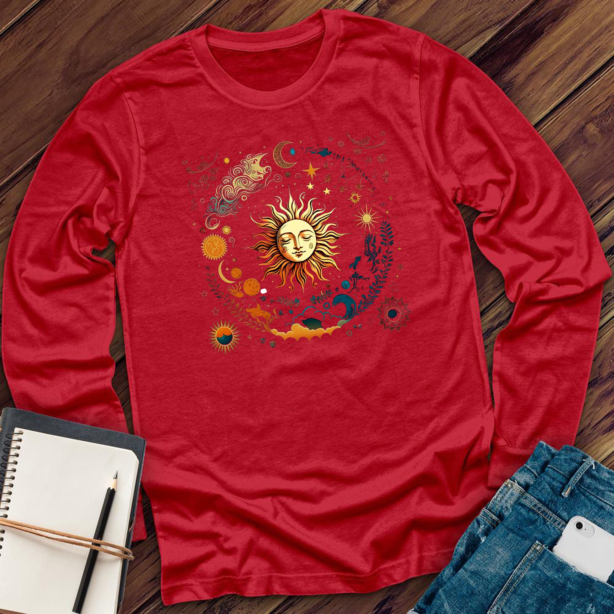 Cosmic Sun and Elements Long Sleeve – Cosmic Clothing Co.