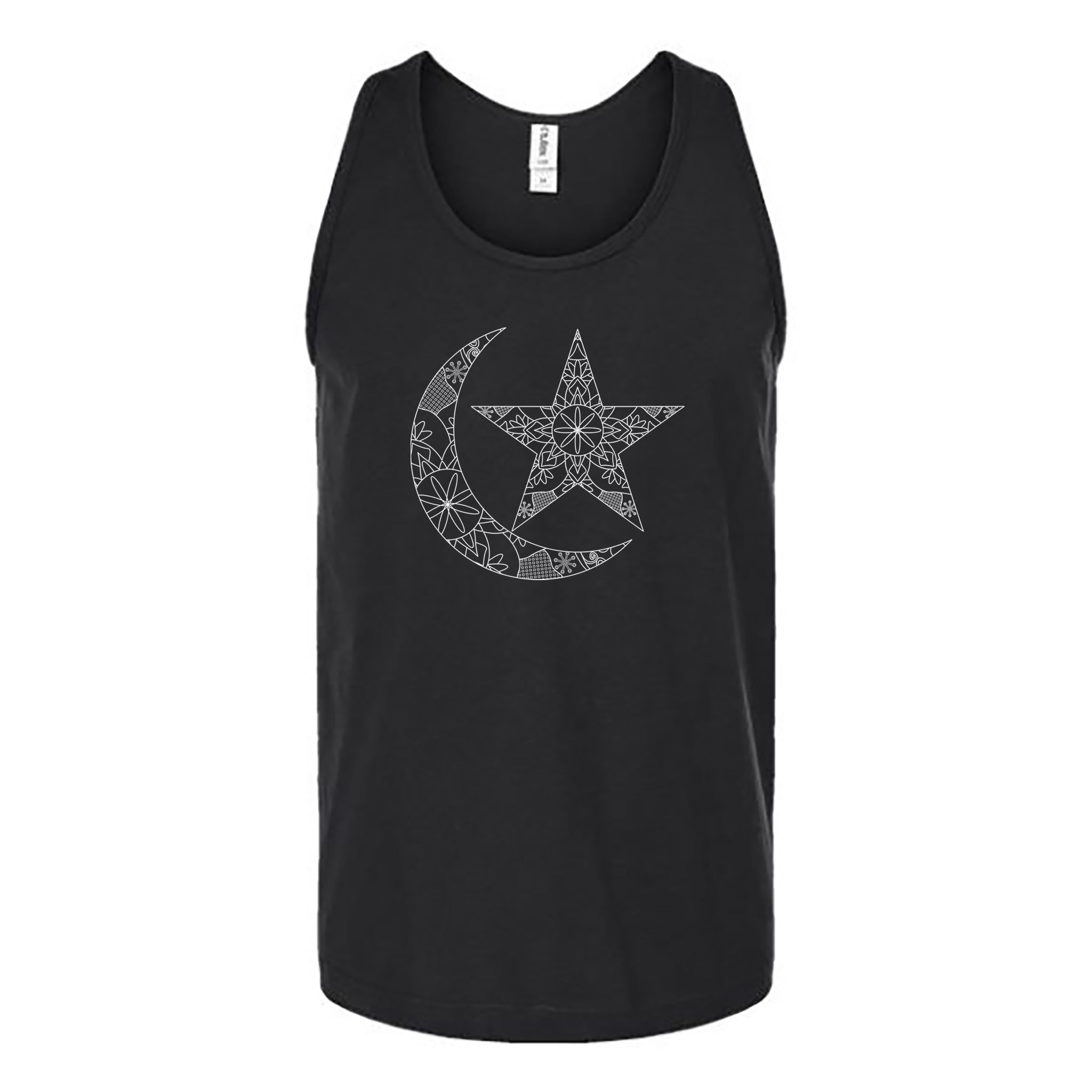 Large Star And Moon Mandala Unisex Tank Top – Cosmic Clothing Co.
