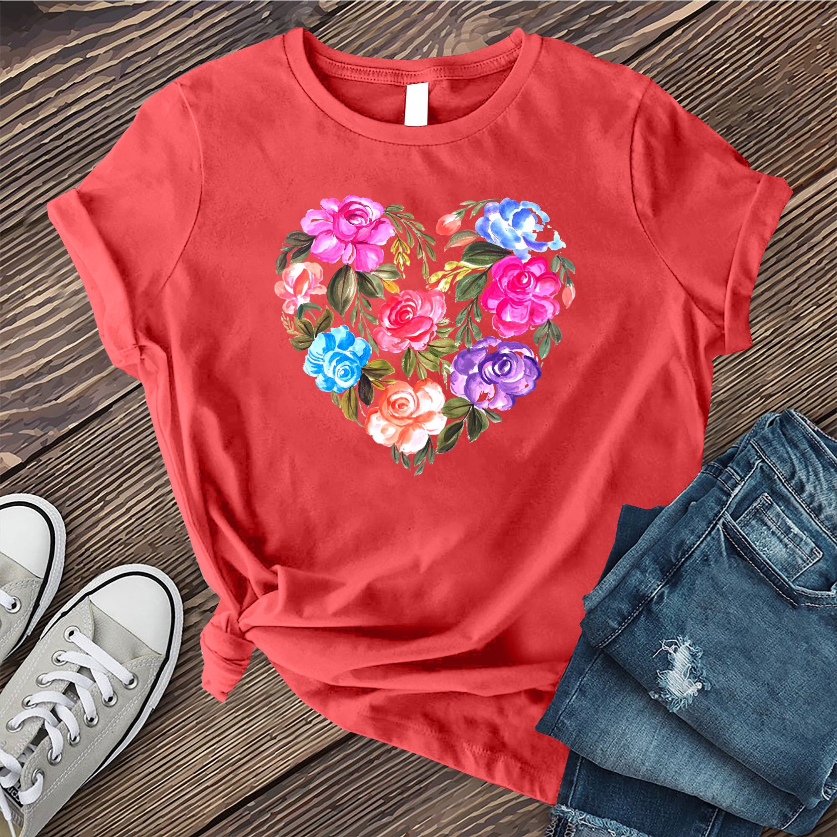 Heart Of Roses T-Shirt – Cosmic Clothing Co.