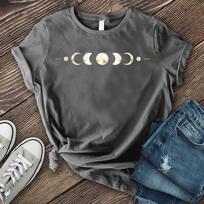 Black and Yellow Moon Phases T-shirt – Cosmic Clothing Co.